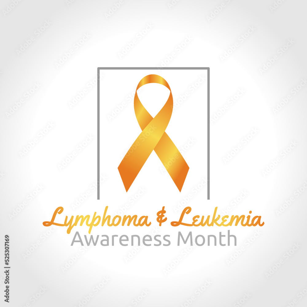 vector graphic of lymphoma and leukemia awareness month good for ...