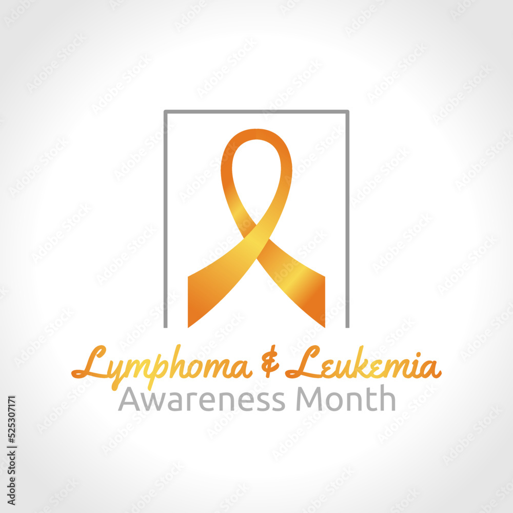 vector graphic of lymphoma and leukemia awareness month good for ...