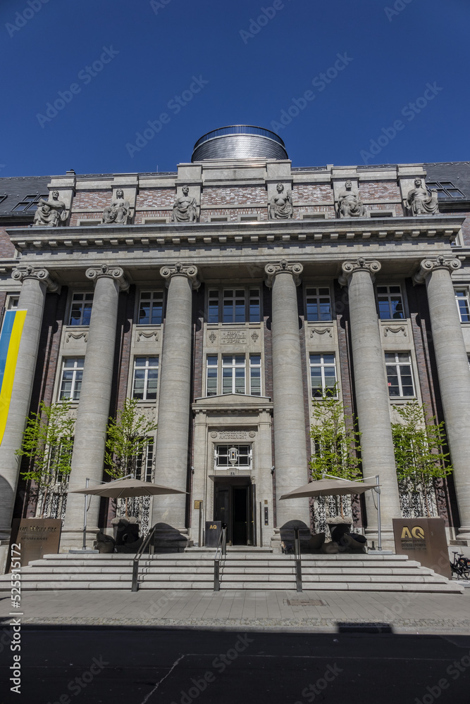Architectural fragments of old historic courthouse, now THE WELLEM ...