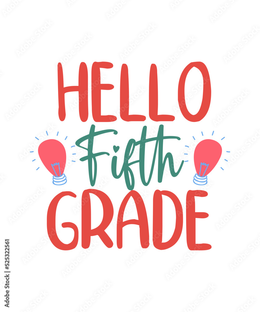 Vetor de Hello Back to School SVG, First day of School svg, Back to ...
