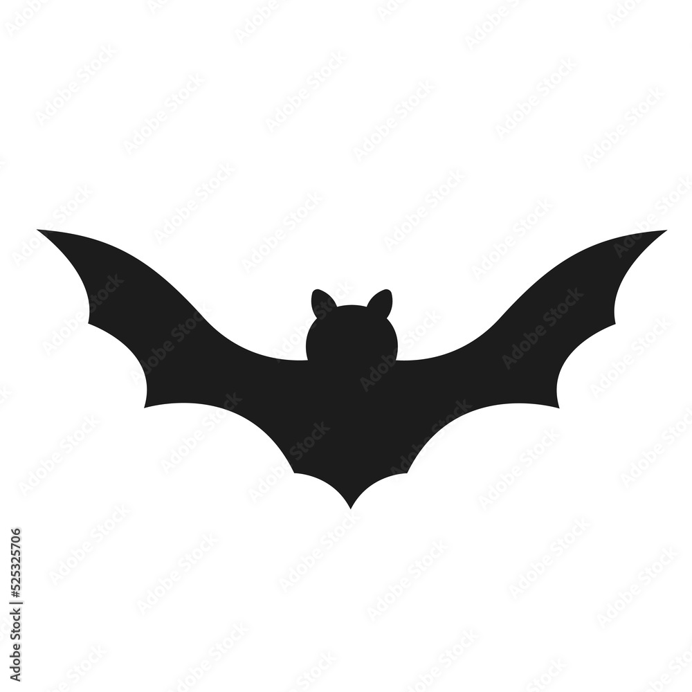 Bat web vector flat emoticon. Isolated bat web emoji illustration. Bat ...