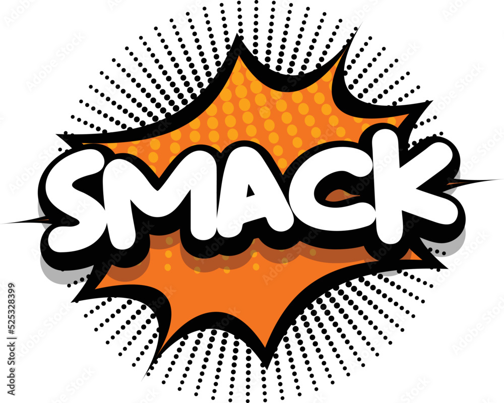 smack Comic book explosion bubble vector illustration Stock Vector ...