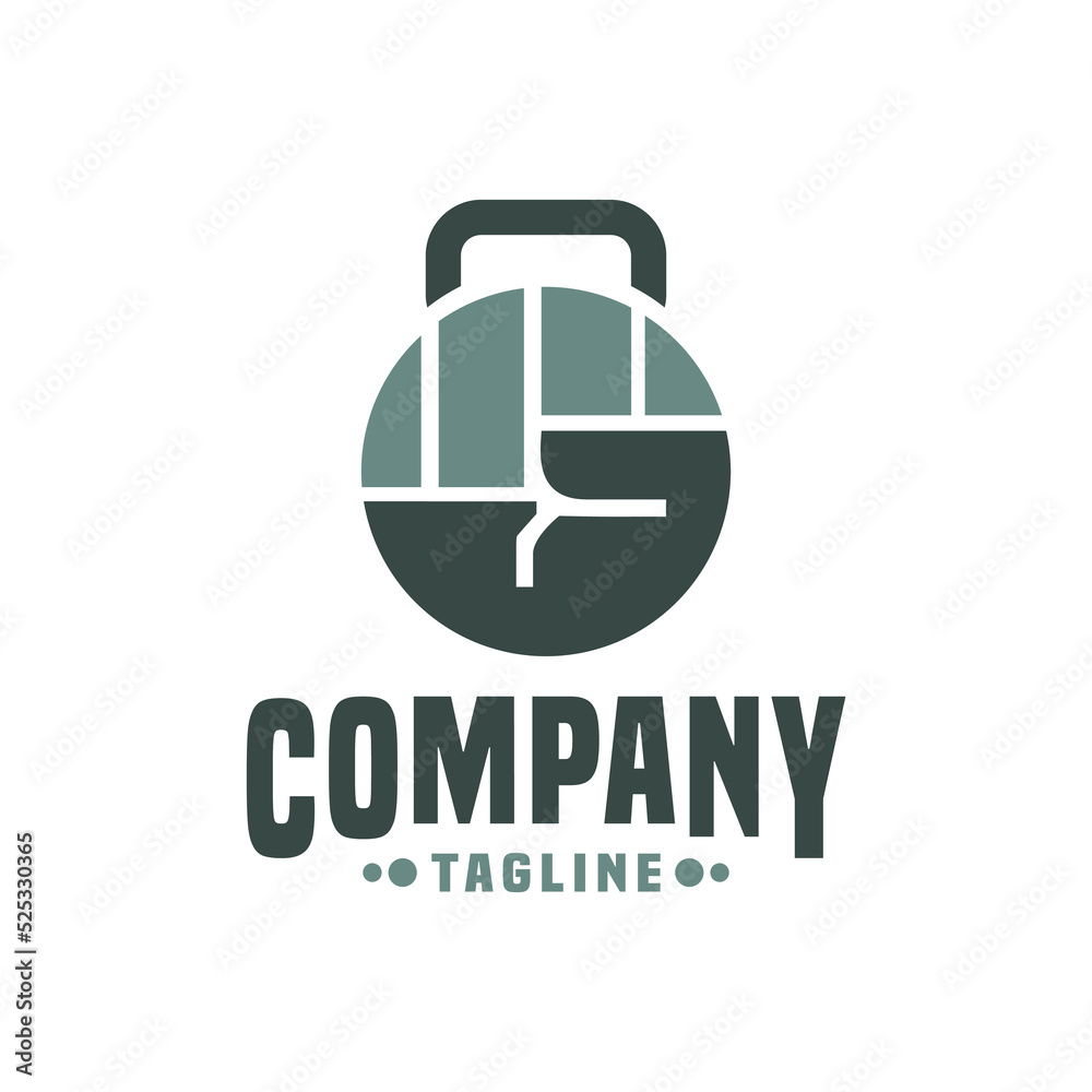 illustration of hand fist for fitness logo. gym logo vector template ...