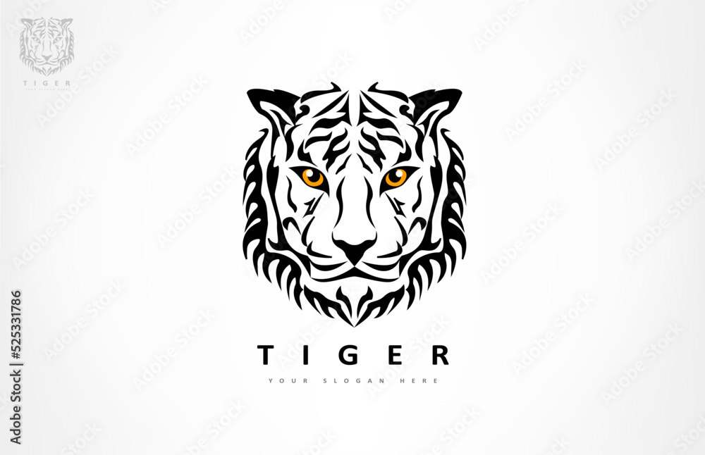 Tiger logo vector. Predatory wild animal design. Stock Vector | Adobe Stock