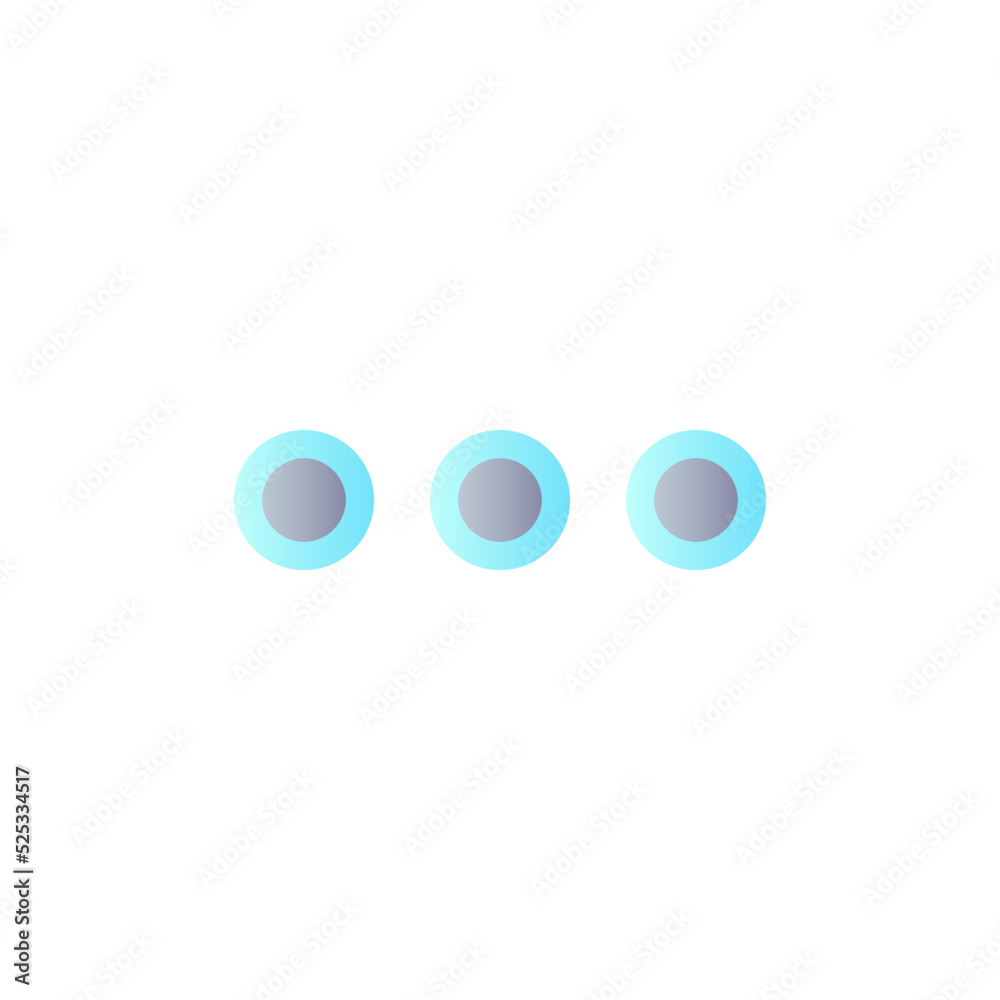 Ellipsis flat gradient color ui icon. Suspension points. Computer ...