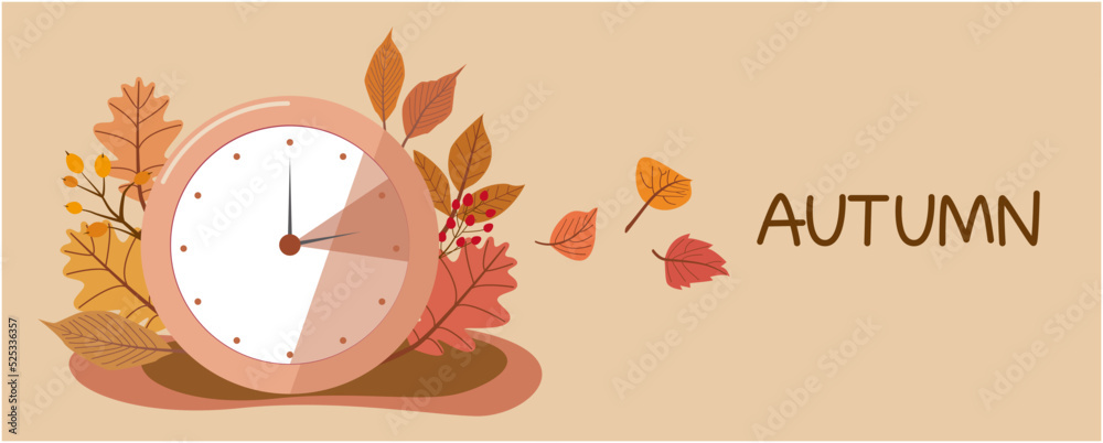 Autumn concept graphic. Fall back concept background decoration with ...