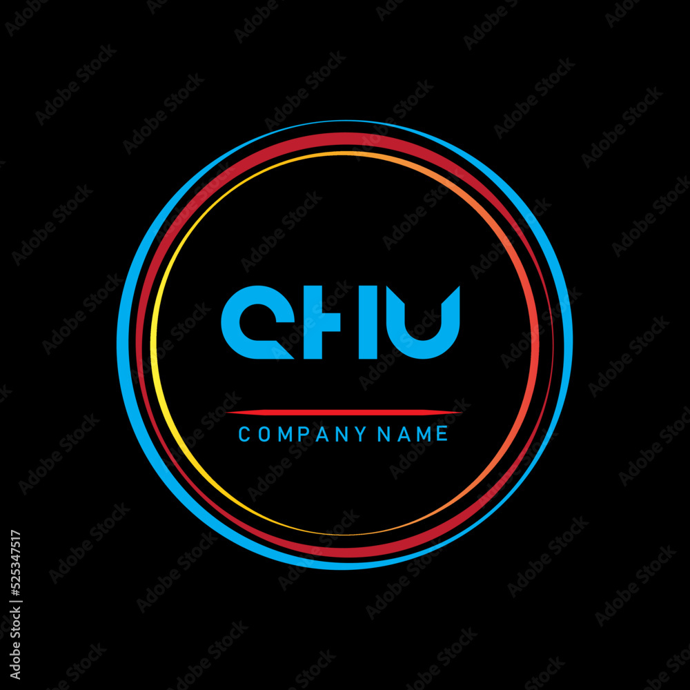 CHU letter logo,CHU letter design,letter CHU logo design,letter CHU ...