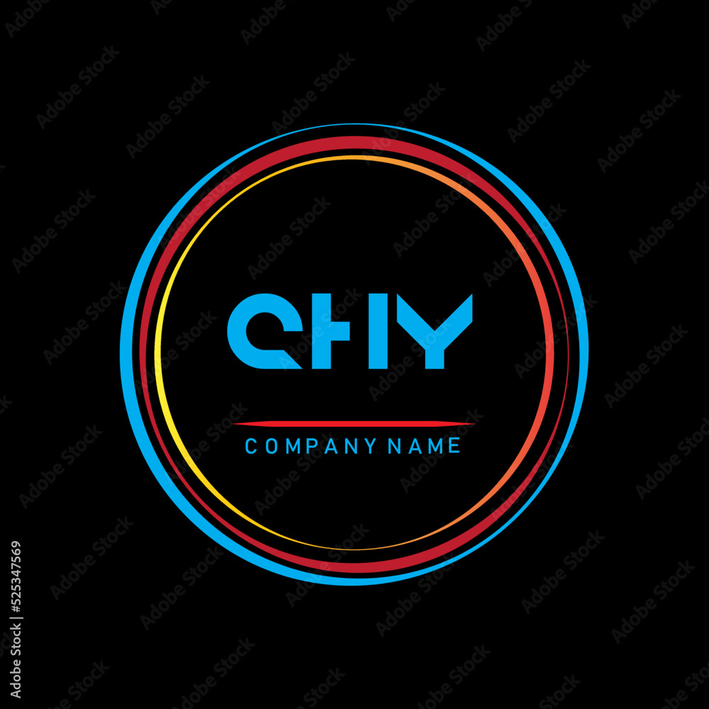 CHY letter logo,CHY letter design,letter CHY logo design,letter CHY ...