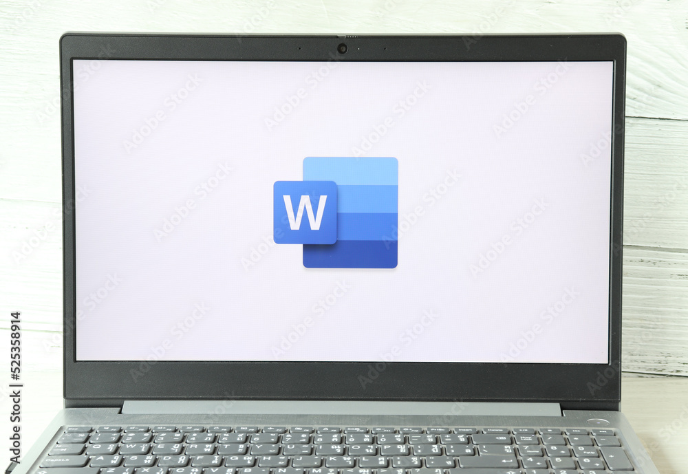 Fotografia do Stock: Chiang Mai, Thailand, March 4, 2022 Laptop ...