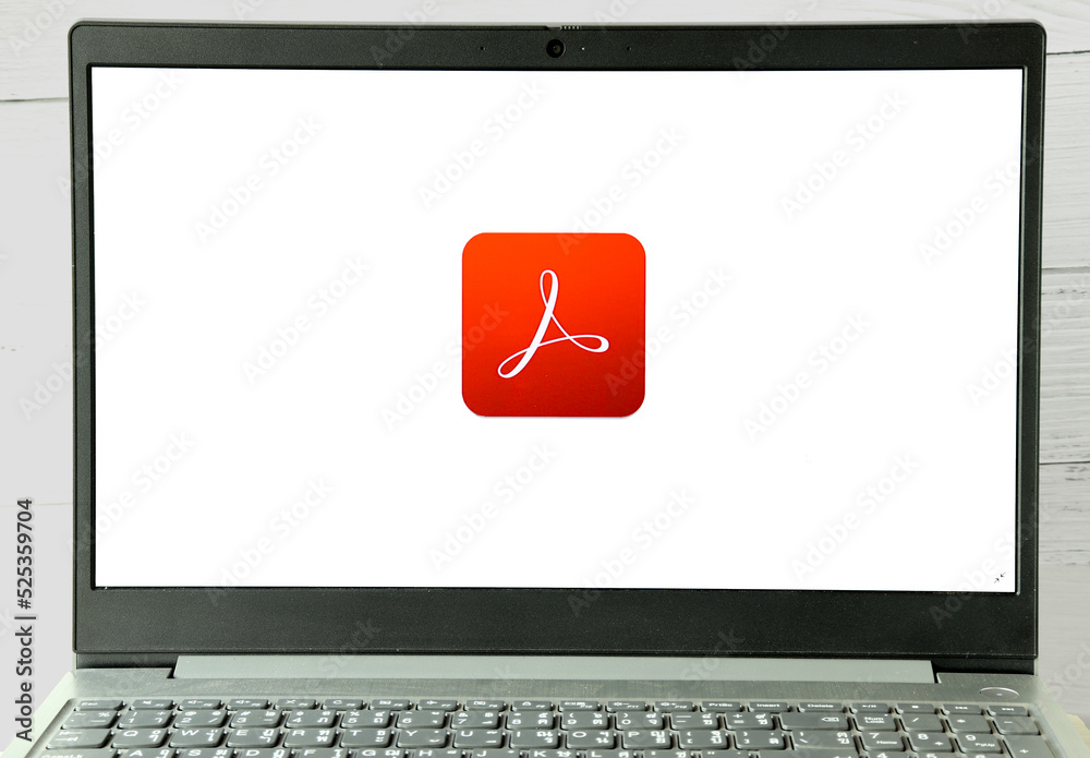 :Chiang Mai, Thailand, March 4, 2022.Laptop computer displaying logo of ...