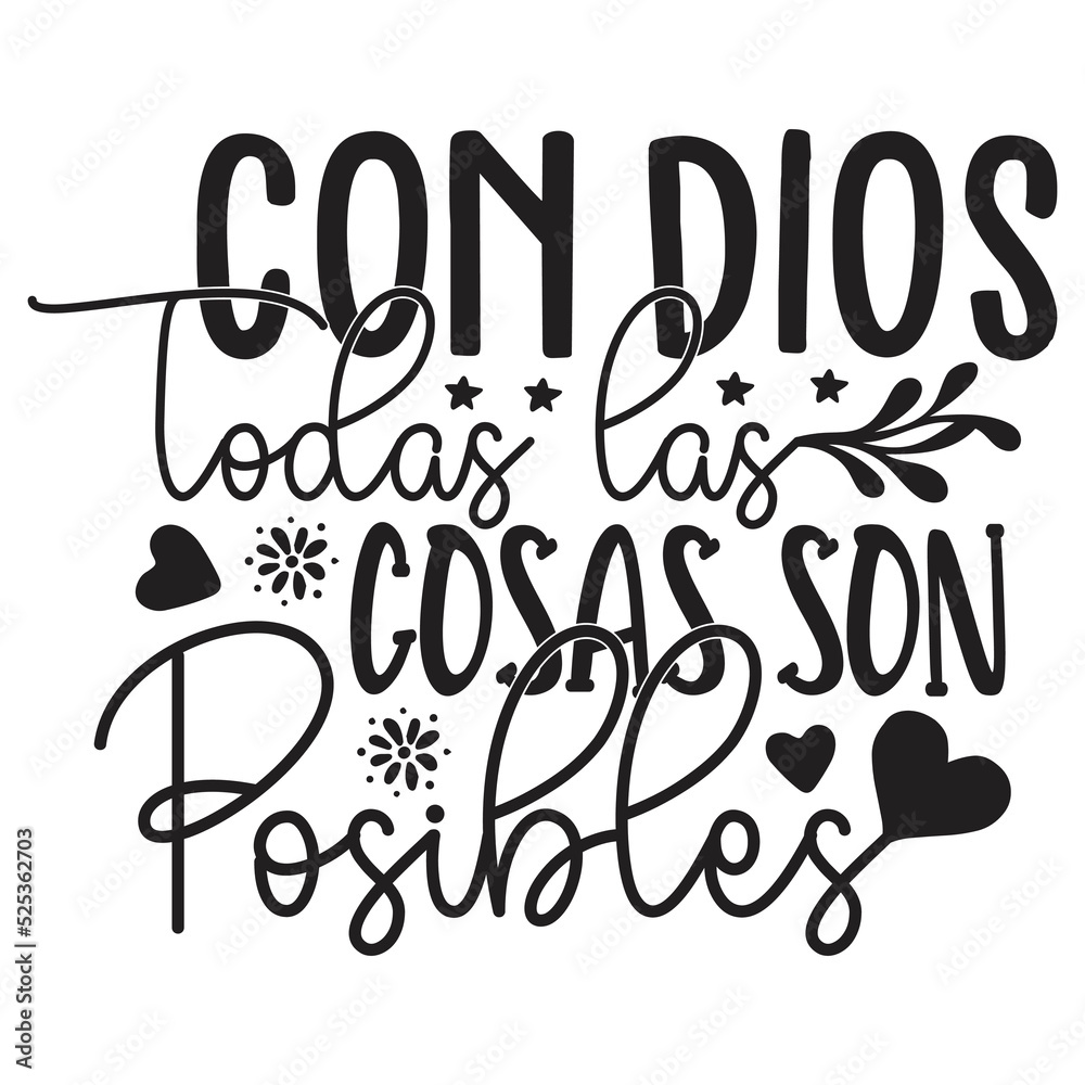 Con Dios Todas Las Cosas Son Posibles - Boho Style Religiosas Biblicas ...