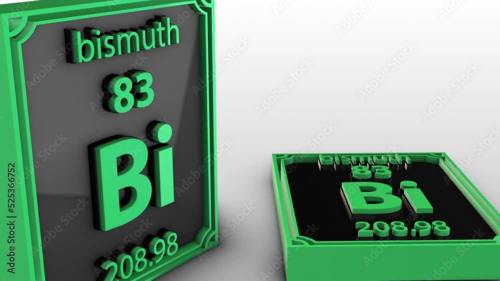 Periodic Table Of Elements - bismuth - Bi - 3d animation model on a ...
