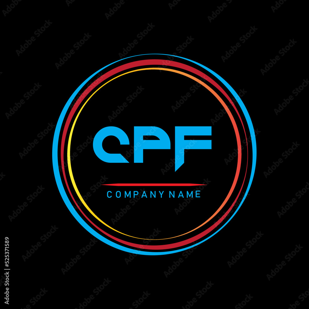 CPF letter logo,ACF letter design,letter CPF logo design,letter CPF logo design illustrator and ...
