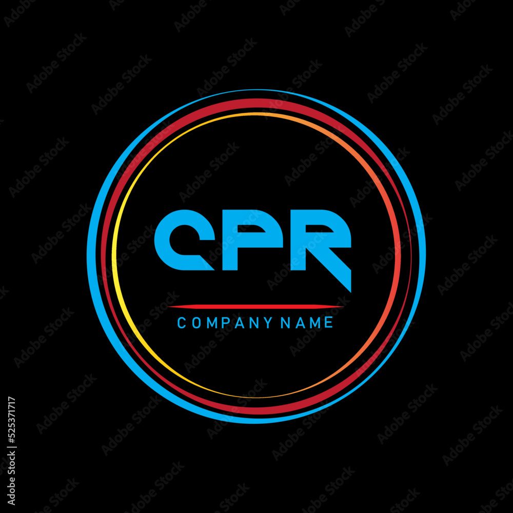 CPR letter logo,ACR letter design,letter CPR logo design,letter CPR ...