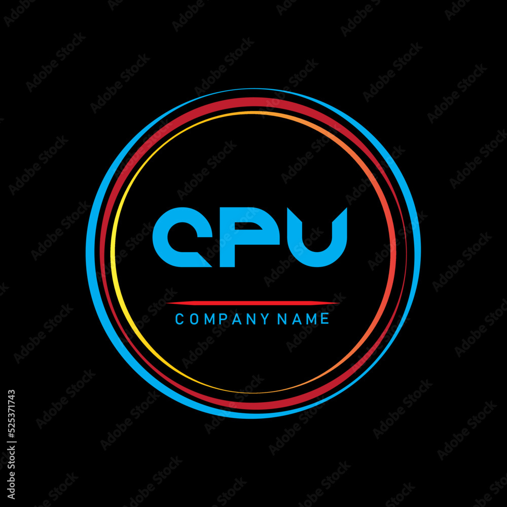 CPU letter logo,ACU letter design,letter CPU logo design,letter CPU ...