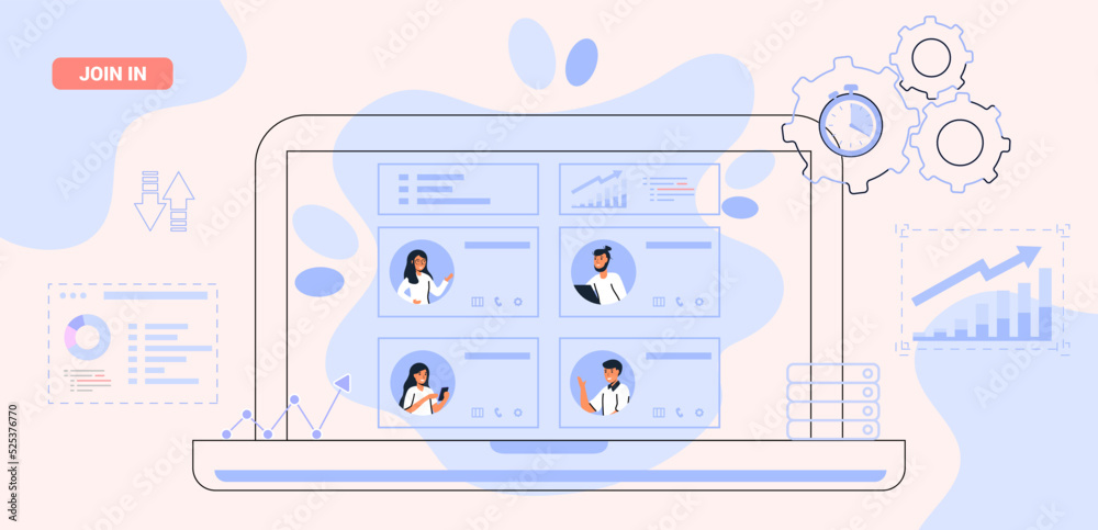 HRIS Human Resources Information System acronym HR web business office ...