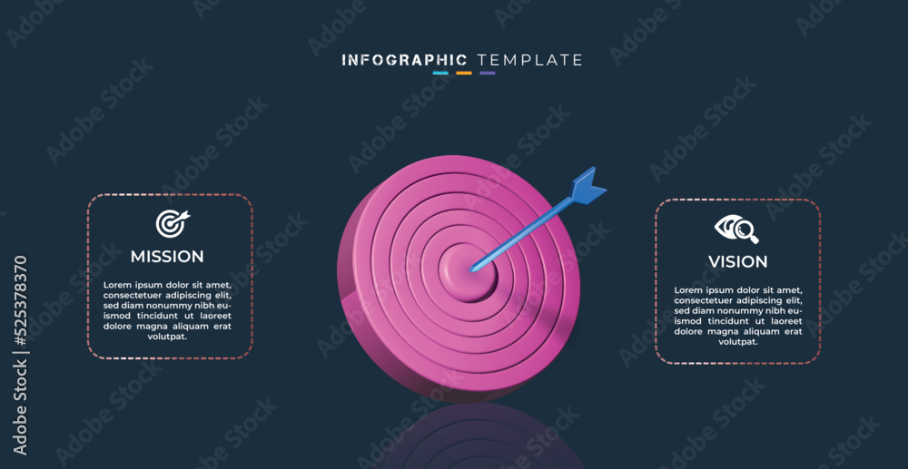 Organization mission and vision creative business presentation ...