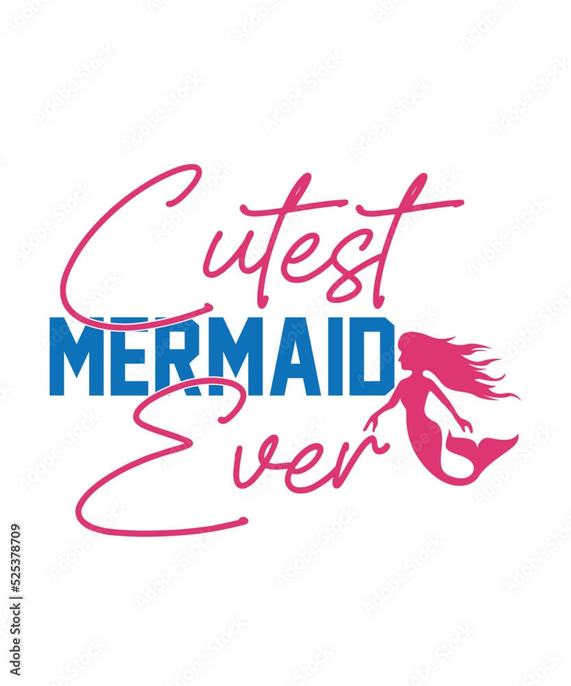 Vetor de Mermaid Svg Design,Mermaid SVG Bundle, Mermaid tail SVG for ...