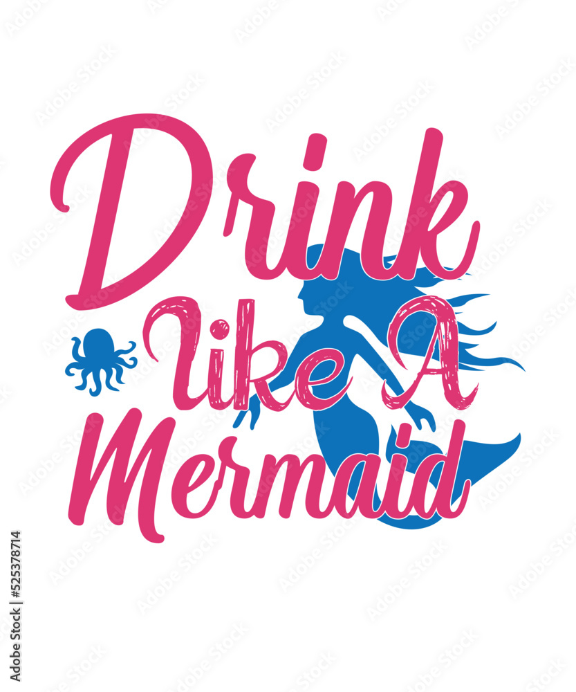 Vetor do Stock: Mermaid Svg Design,Mermaid SVG Bundle, Mermaid tail SVG ...