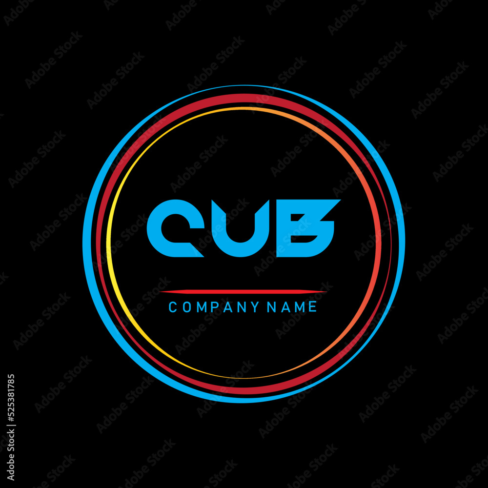 CUB letter logo,CUB letter design,letter CUB logo design,letter CUB ...