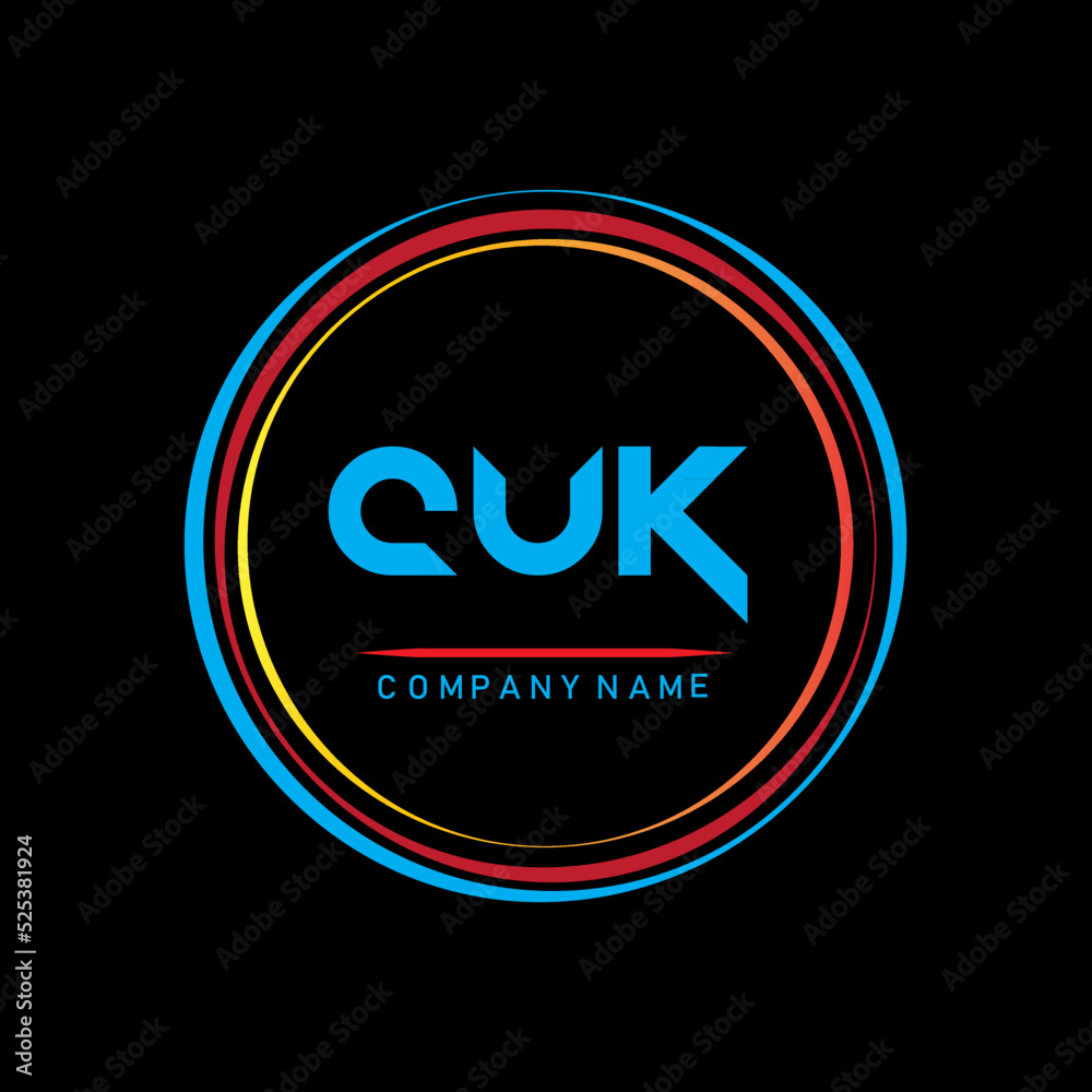 CUK letter logo,CUK letter design,letter CUK logo design,letter CUK ...