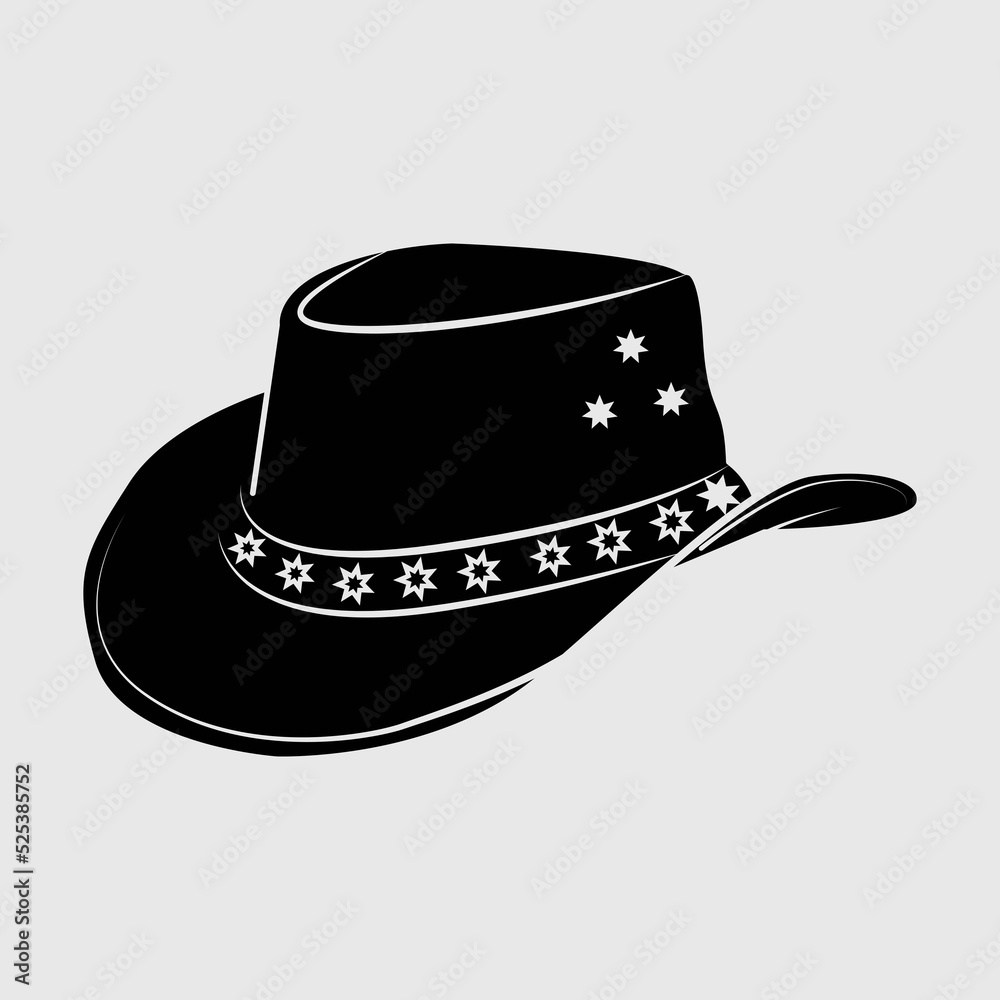 Cowboy Hat SVG Cut File, Western Hat Svg, Hat Svg, Cowboy Svg, Cowboy ...