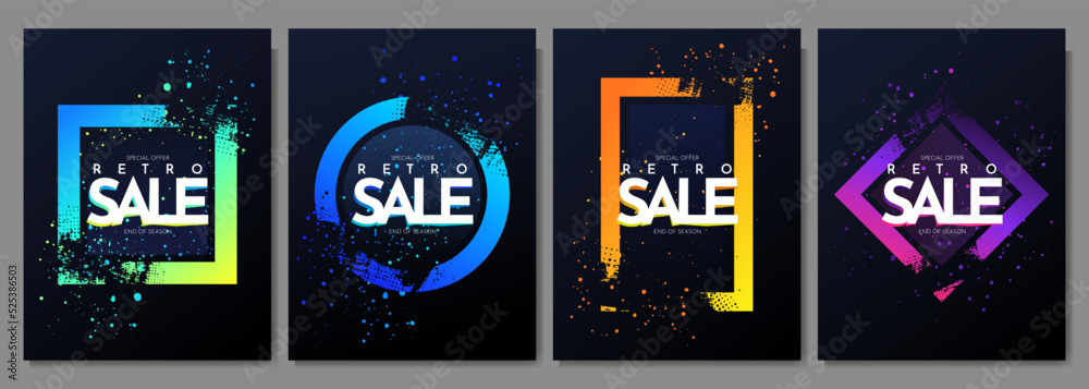 Vector frame for text. Modern Art graphics. Dynamic frame stylish ...