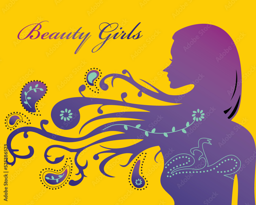 Beauty Girls Vector Stock Vector | Adobe Stock