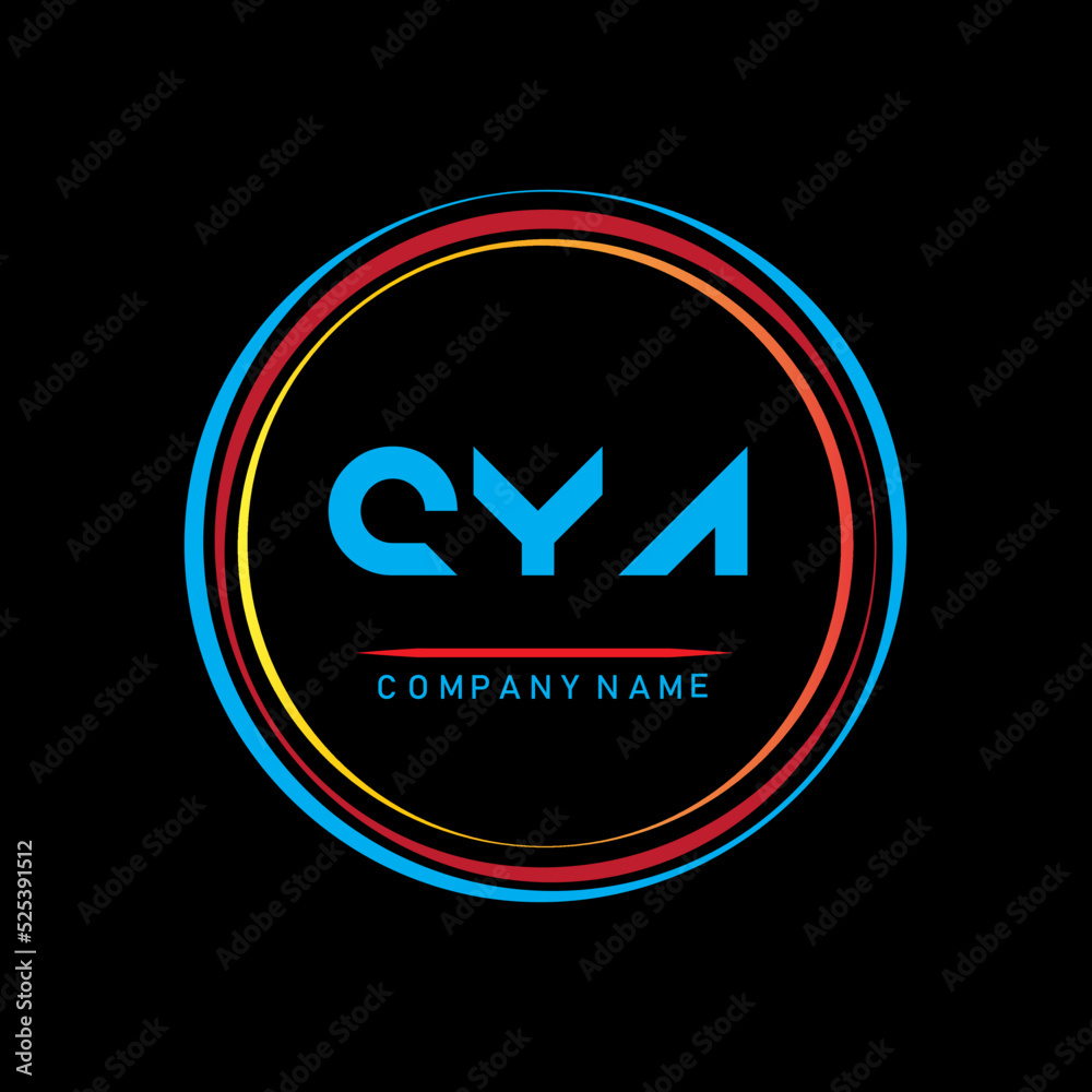 CYA letter logo,CYA letter design,letter CYA logo design,letter CYA ...