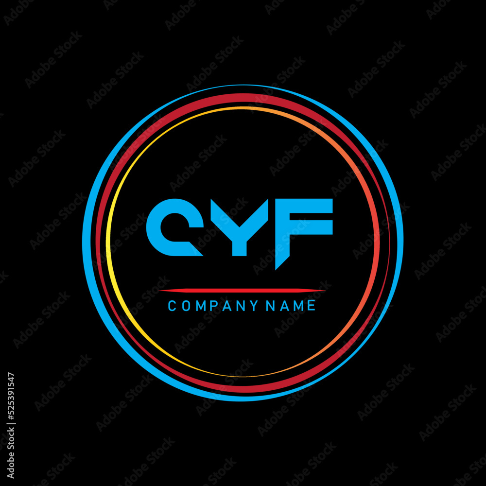 CYF letter logo,CYF letter design,letter CYF logo design,letter CYF ...
