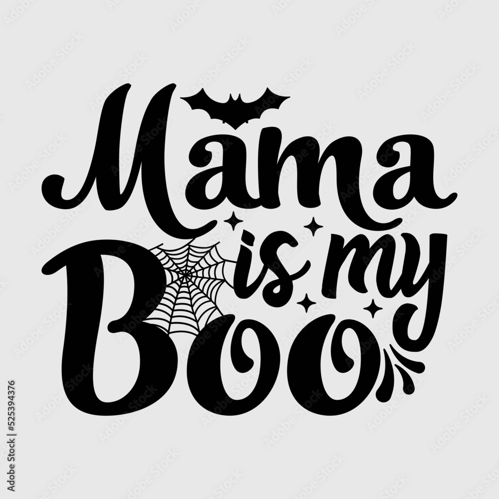 Mama Is My Boo SVG Cut File, Kids Halloween Svg, Cute Boy Girl ...