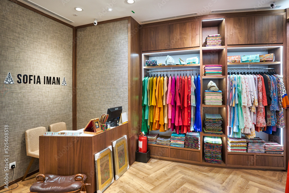 KUALA LUMPUR, MALAYSIA - CIRCA JANUARY, 2020: interior shot of Sofia Iman store at Suria KLCC ...