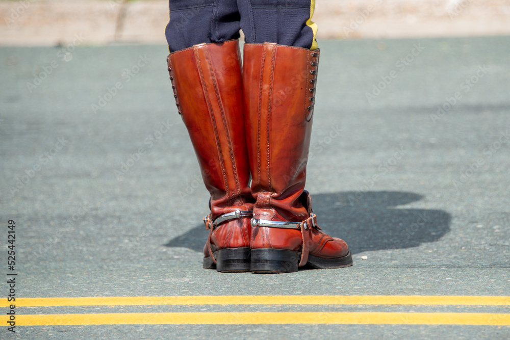 St. John's, Newfoundland, Canada: July 2022:Rearview of high brown ...