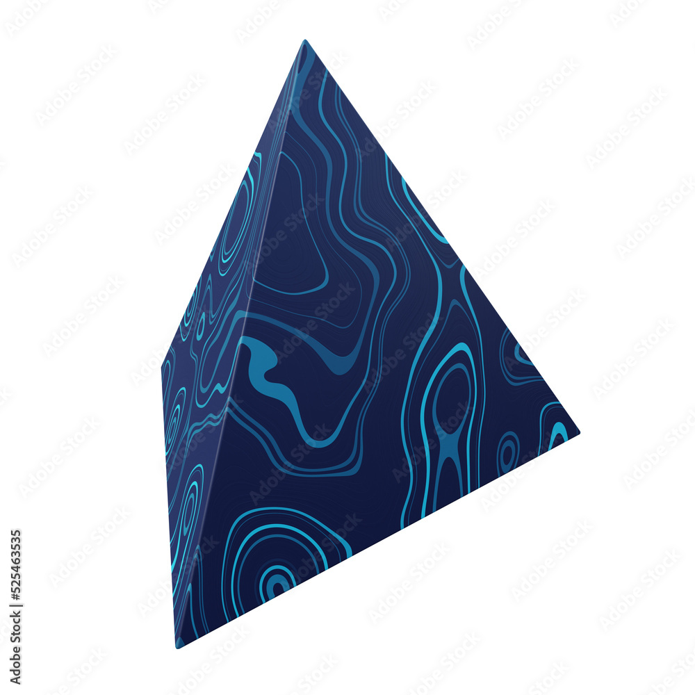 Tetrahedron 3d Icon Illustration Stock Illustration Adobe Stock