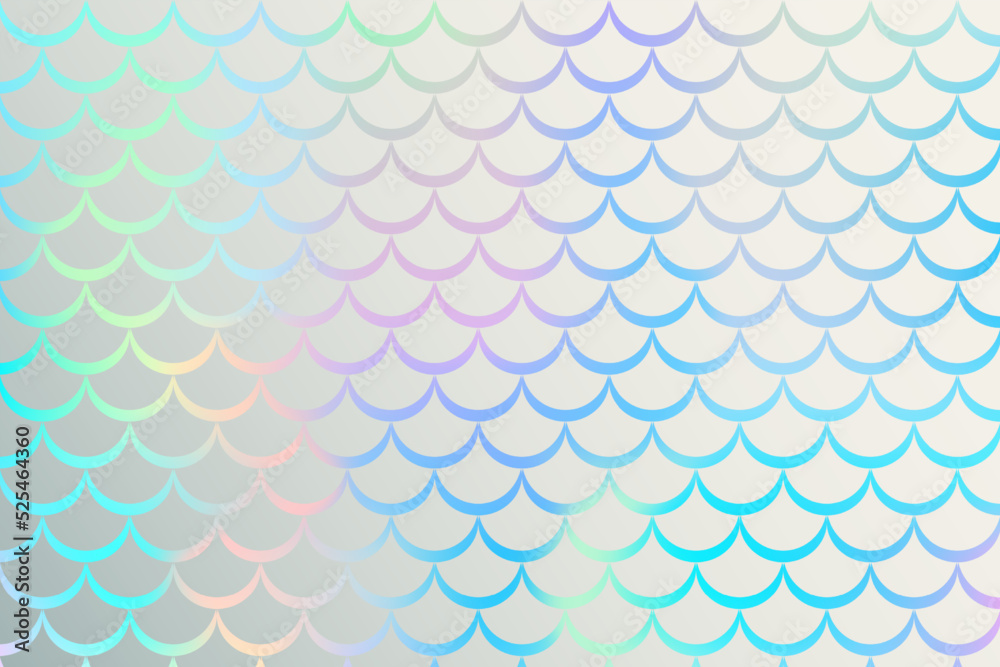Mermaid rainbow background with scale and stars. Iridescent glitter ...