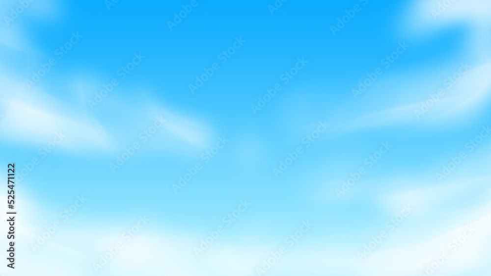 sky anime background. Illustration of Cloudy Sky in Anime style. Anime ...