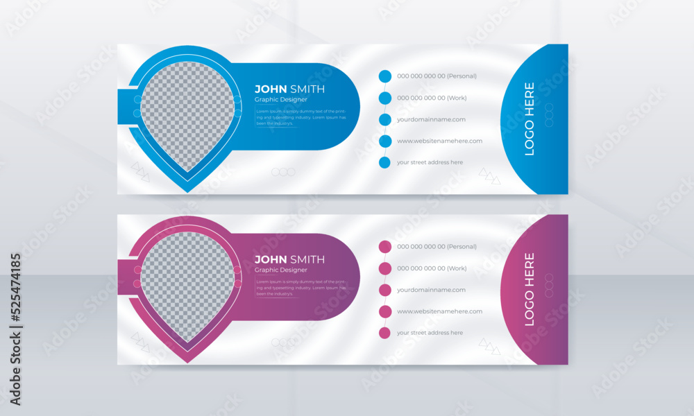 Corporate, Modern & Professional Email Signature. Personal social media ...