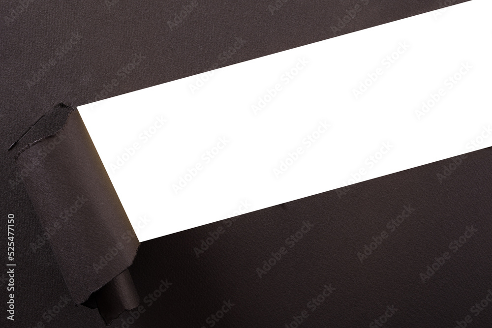 Torn black paper strip transparent background diagonal angle photo PNG ...