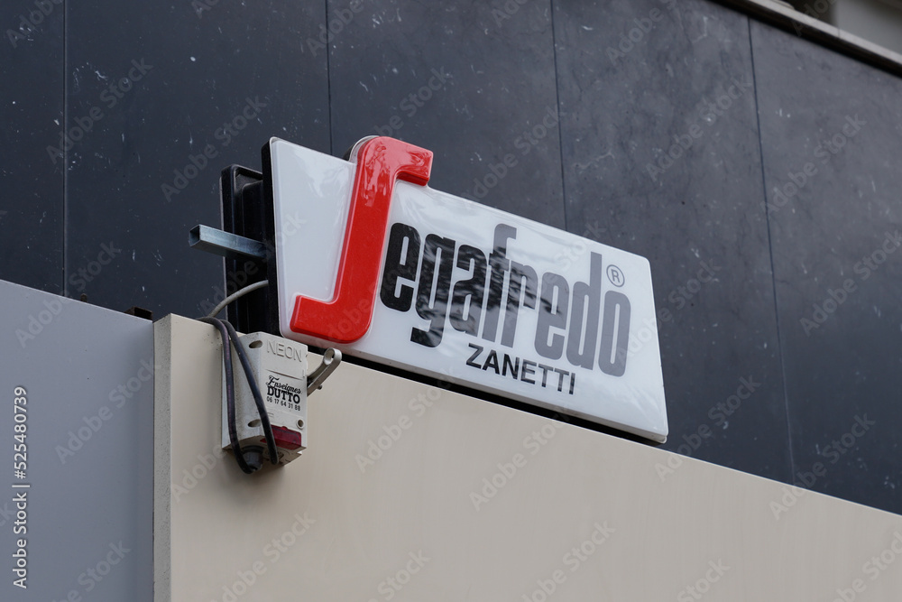 Segafredo zanetti text sign logo facade cafe coffee shop leading ...