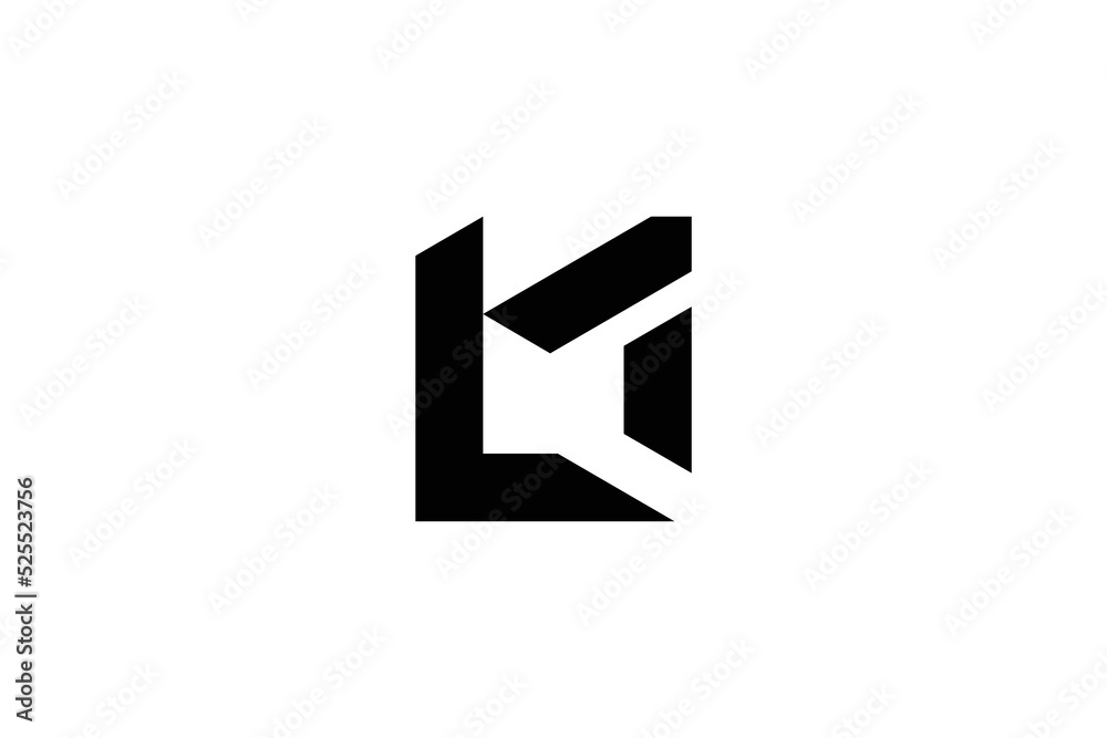 ML logo with a minimal design. An icon of a LM letter on a luxury ...
