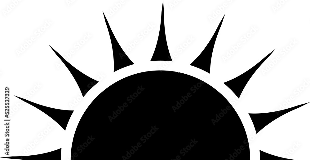 sunrise design illustrated isolated on transparent illustration Stock ...