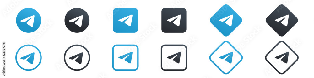 telegram logo. telegram button. telegram icon. telegram vector ...