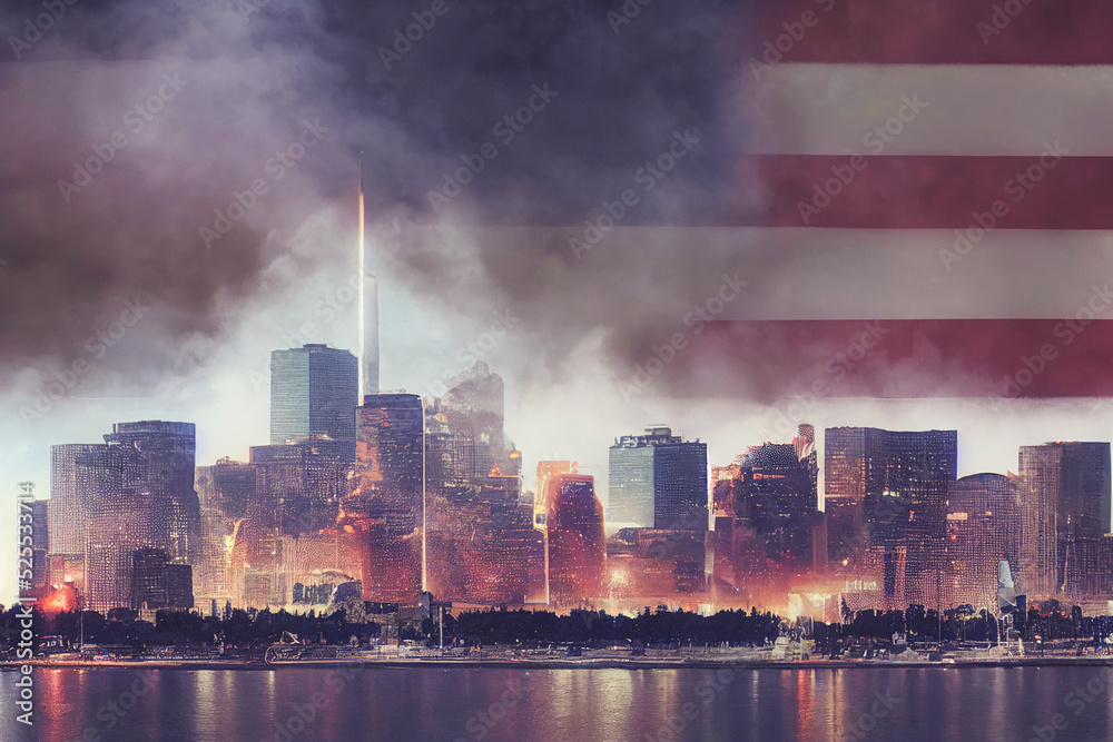 911 Patriot Day USA Background, Never Forget World Trade Centre Digital ...