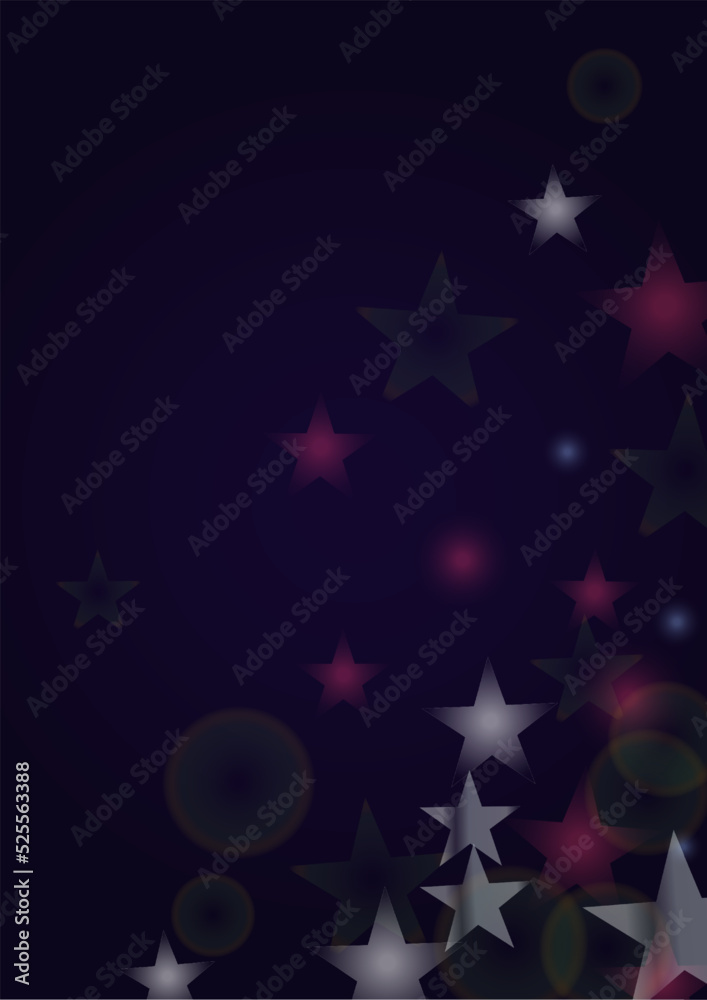 Vector Magical Glowing Background with Silver and Purple Falling Stars ...