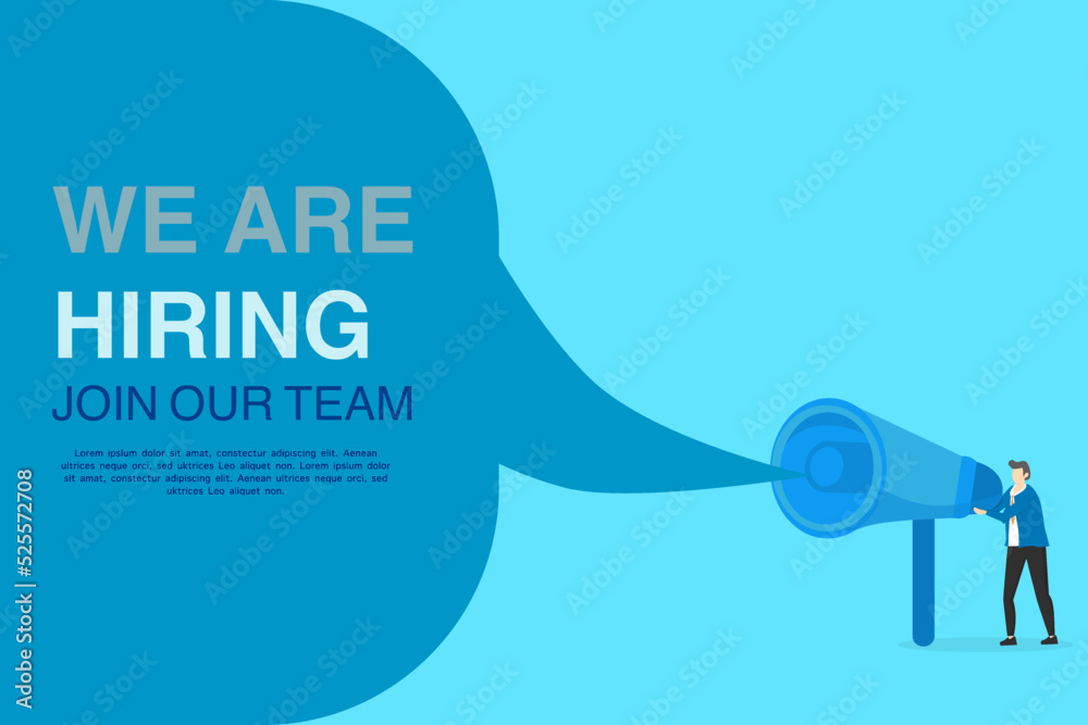 job vacancies template, background for job vacancies. vector template ...