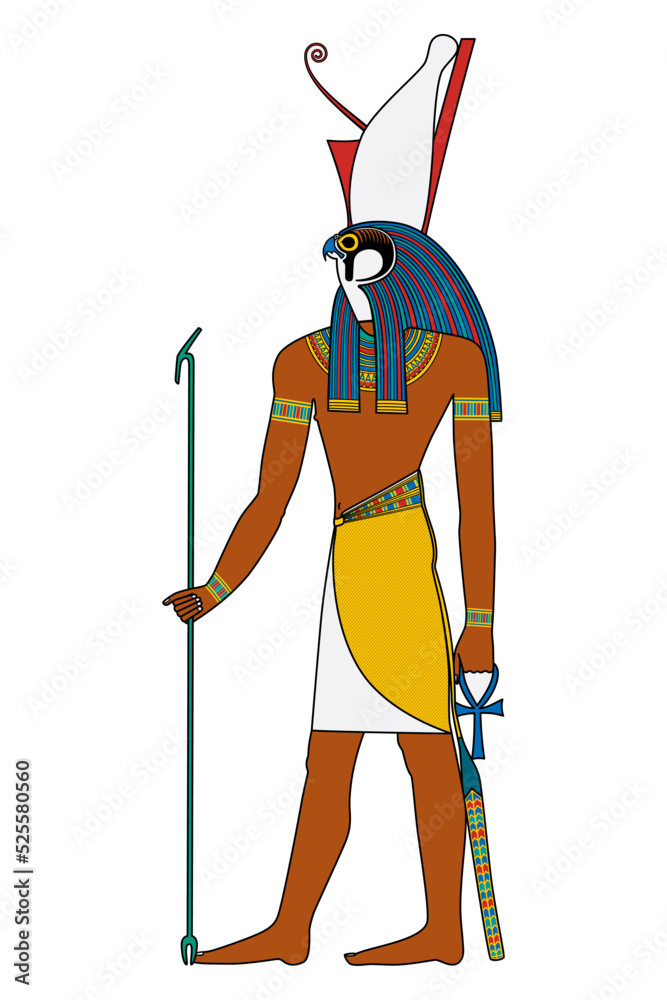 Horus, god of kingship and the sky in ancient Egypt. Tutelary deity ...