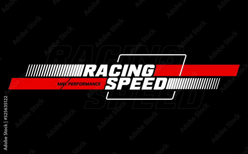 racing performance trendy fashionable vector t-shirt and apparel design ...