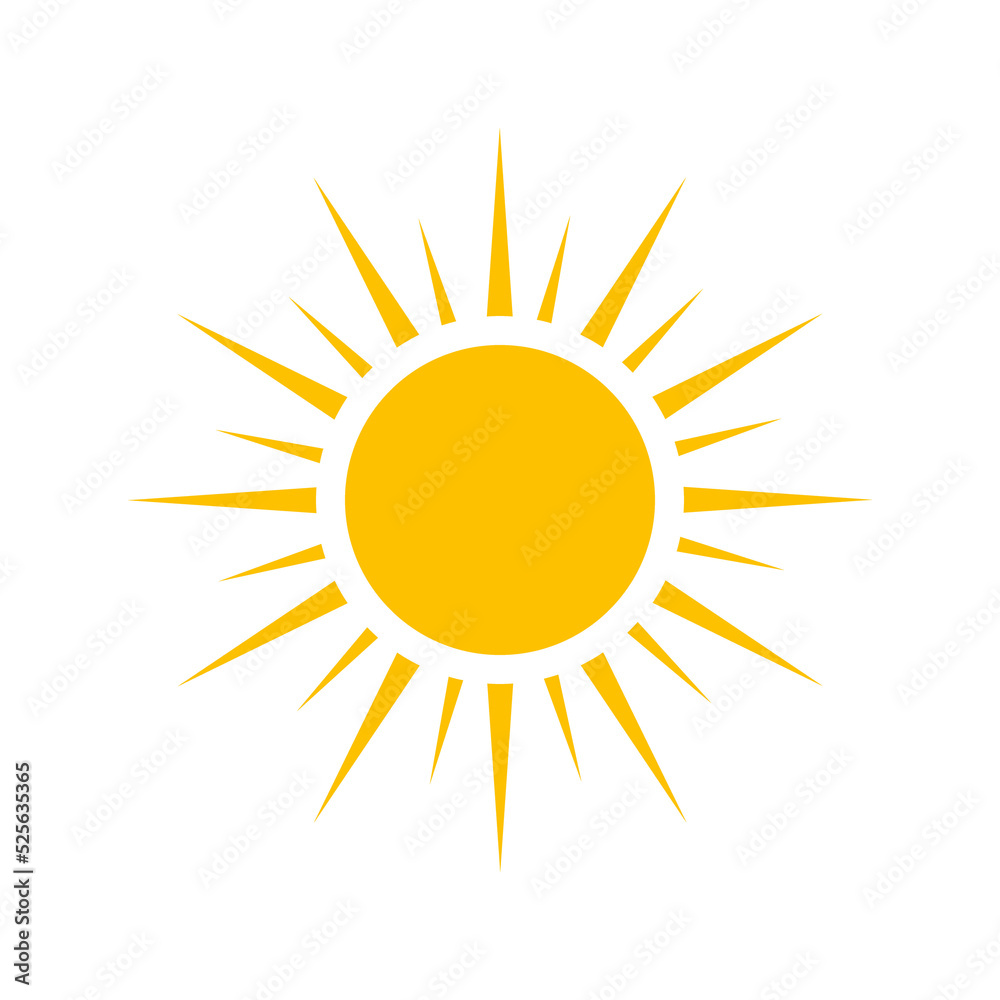 sun, sun ray icon png transparent Stock Illustration | Adobe Stock