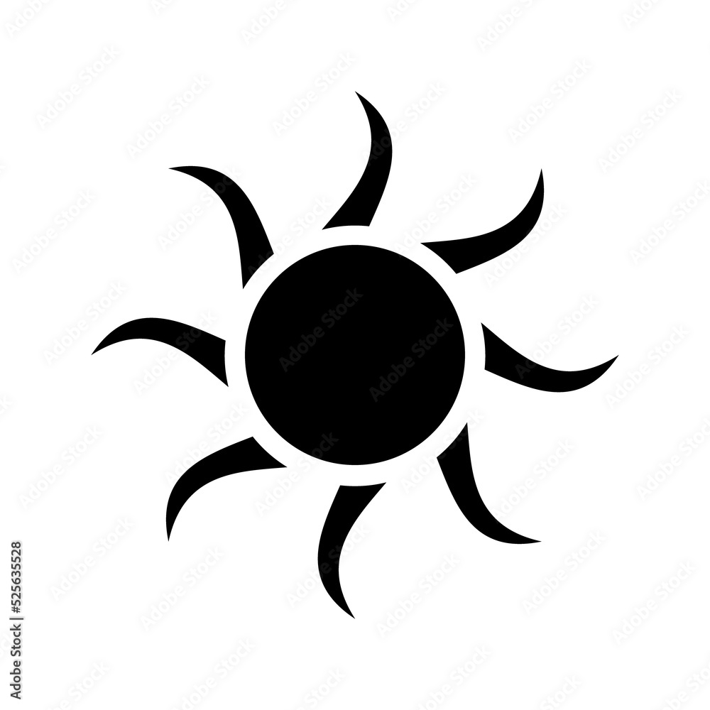 sun, sun ray icon png transparent Stock Illustration | Adobe Stock