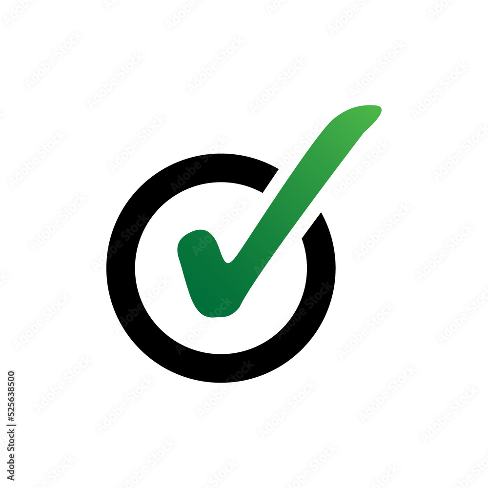 Tick icon png transparent Stock Illustration | Adobe Stock